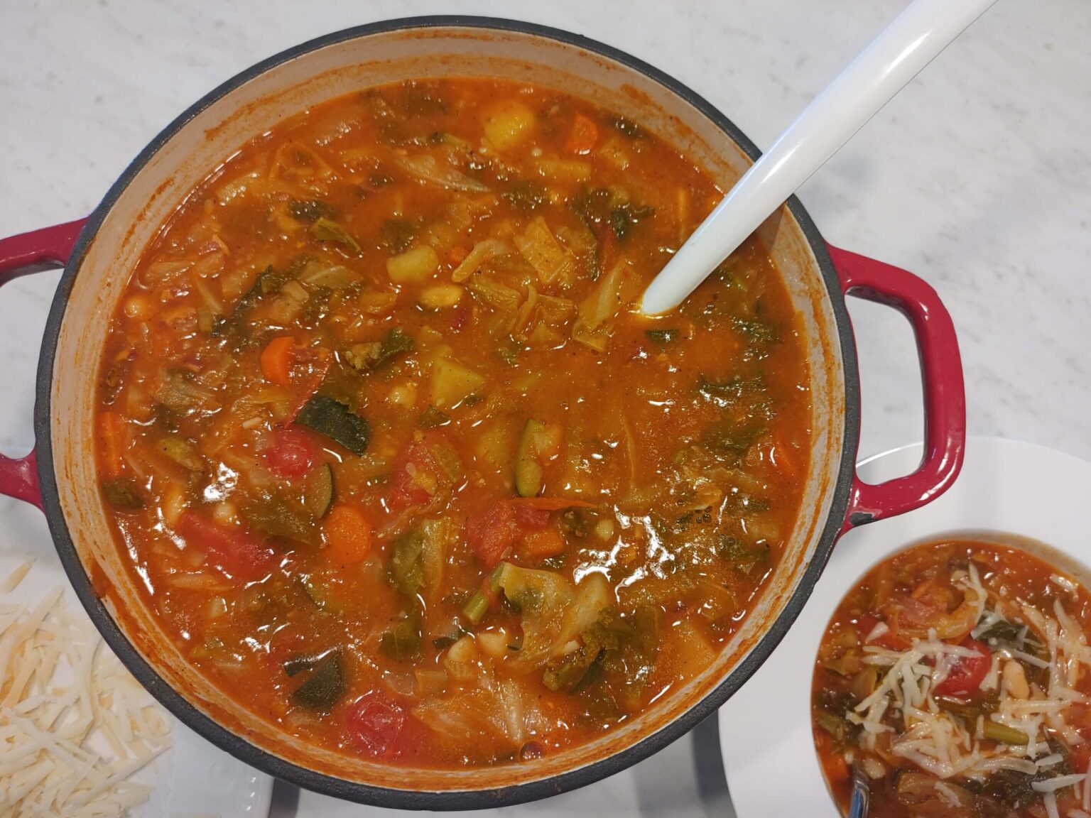Classic Italian Minestrone Soup - U Keep Cooking