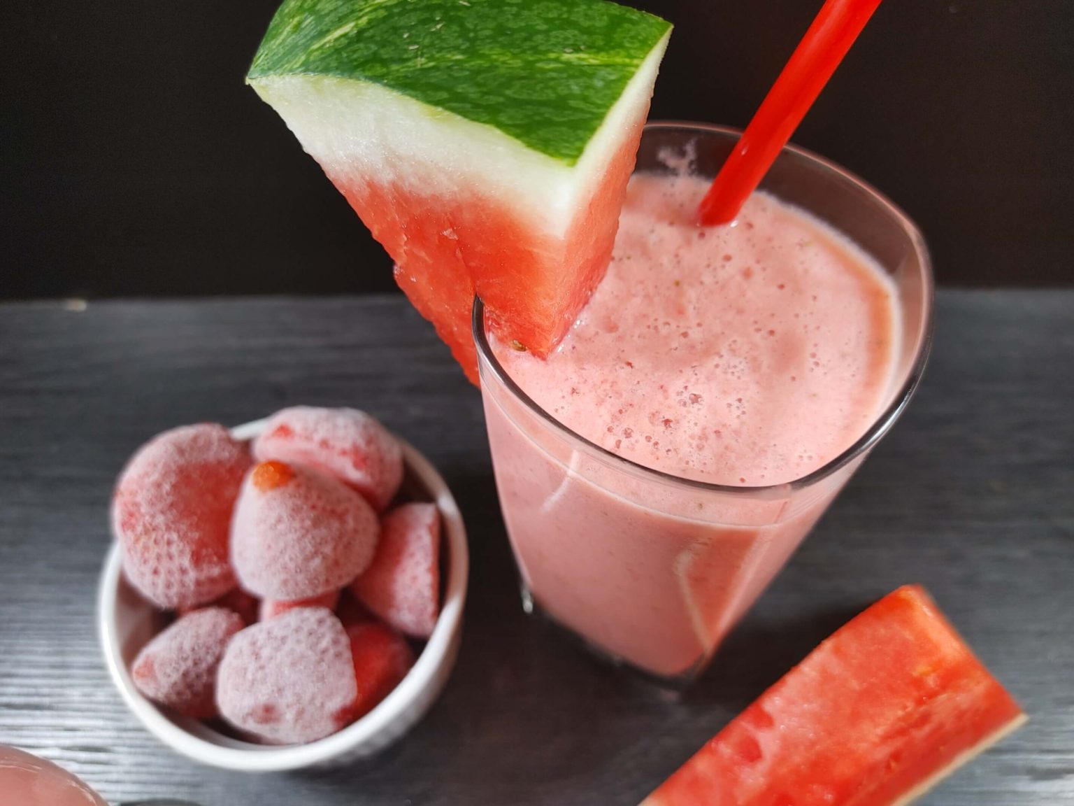Simple Strawberry Watermelon Smoothie - U Keep Cooking