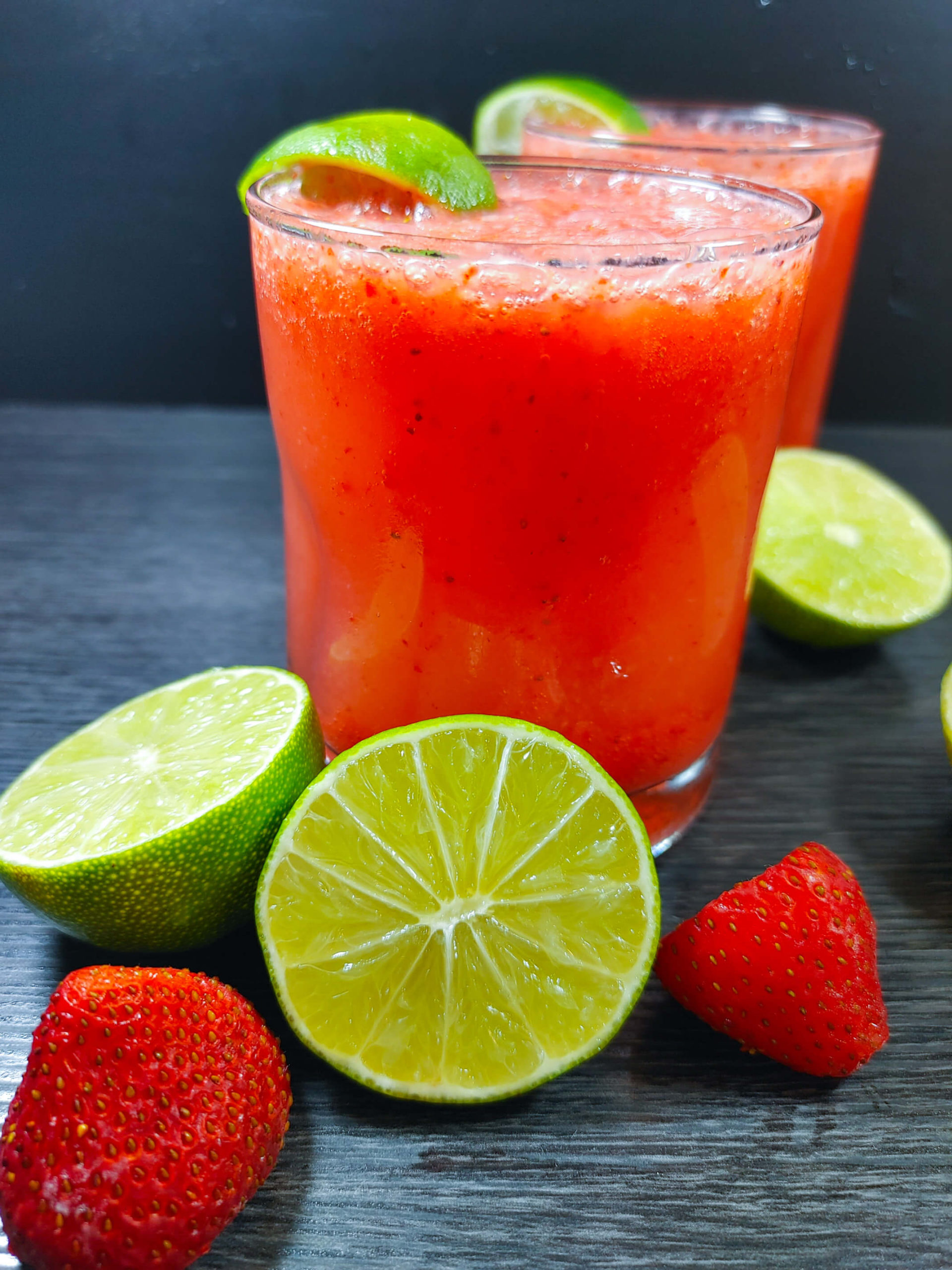 Simple Strawberry Lime Vodka Cocktail - U Keep Cooking