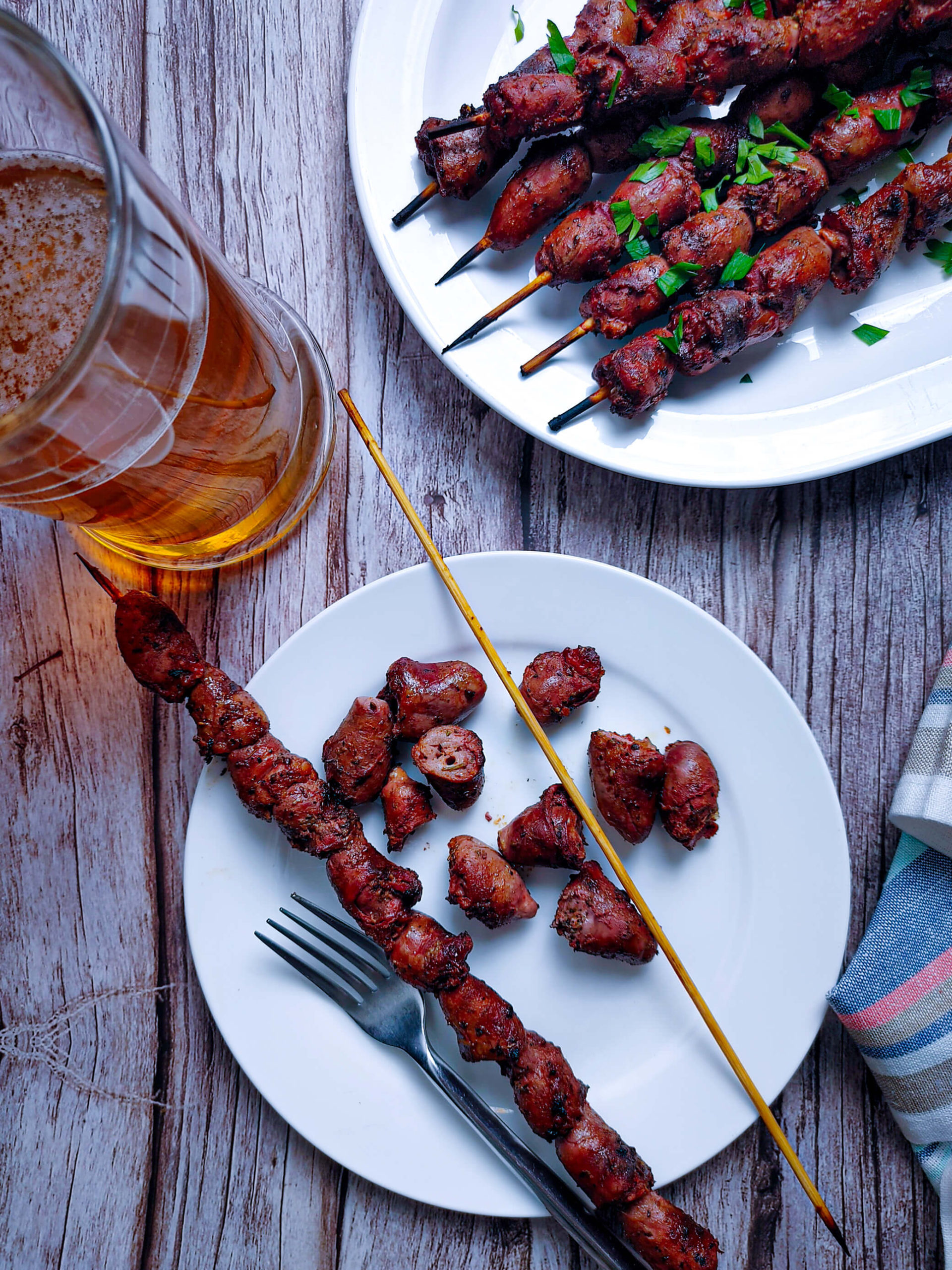 Grilled Chicken Hearts - U Keep Cooking