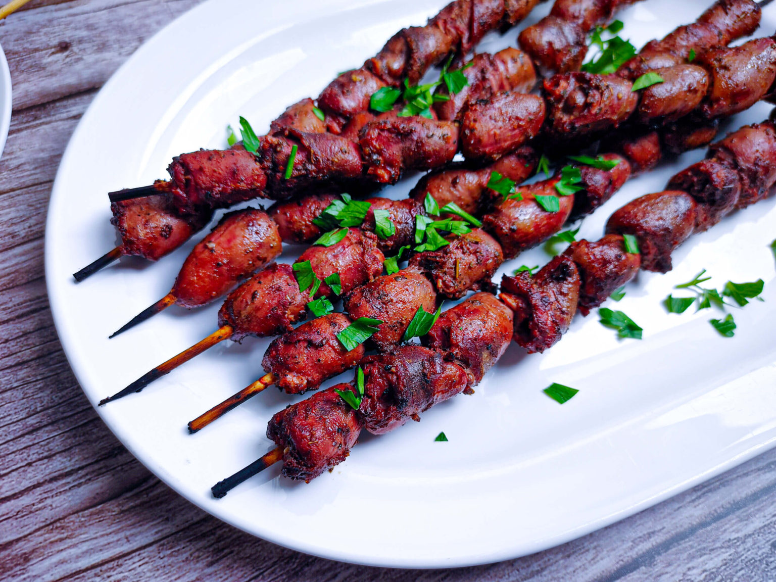 Grilled Chicken Hearts - U Keep Cooking