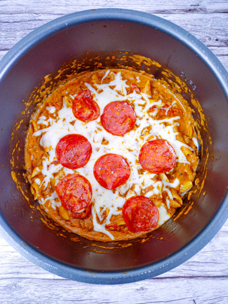 Easy Instant Pot Pepperoni Pizza Casserole with Pasta Recipe - U Keep ...
