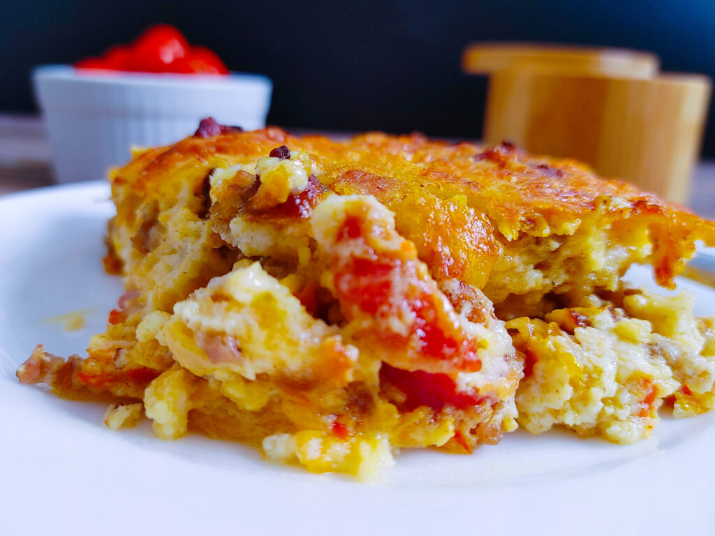 Bodybuilder High-Protein Egg White Breakfast Casserole - U Keep Cooking