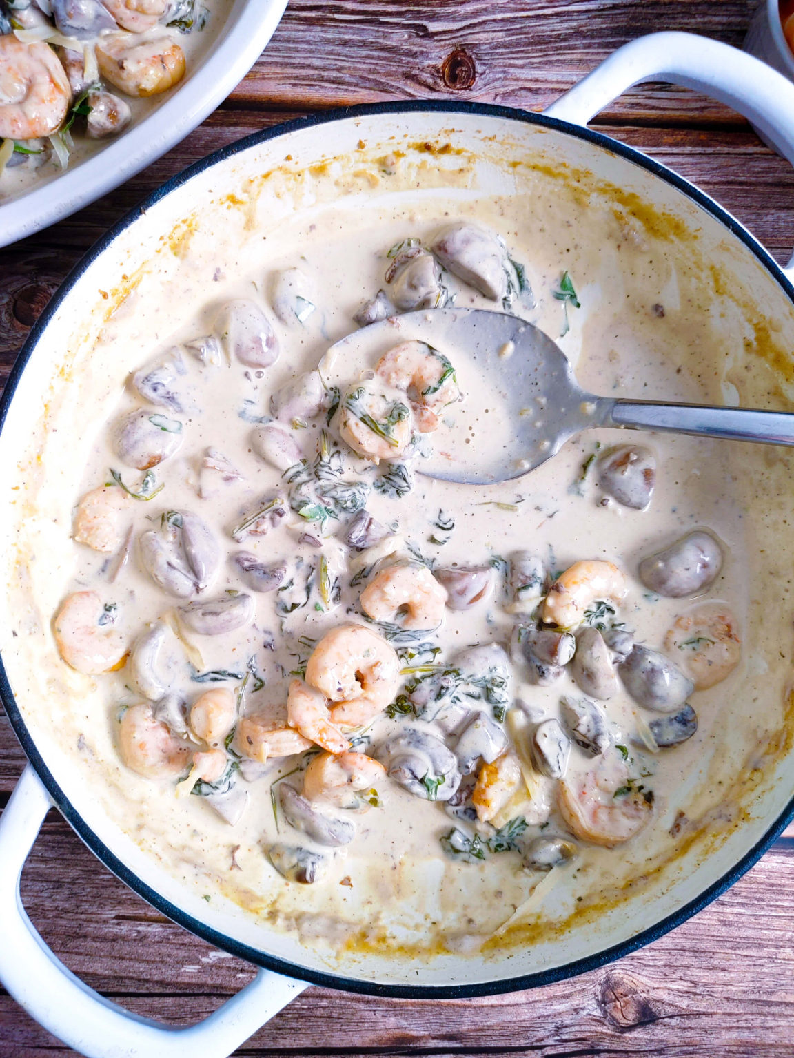 Creamy Shrimp and Mushrooms with Garlic Sauce Recipe - U Keep Cooking