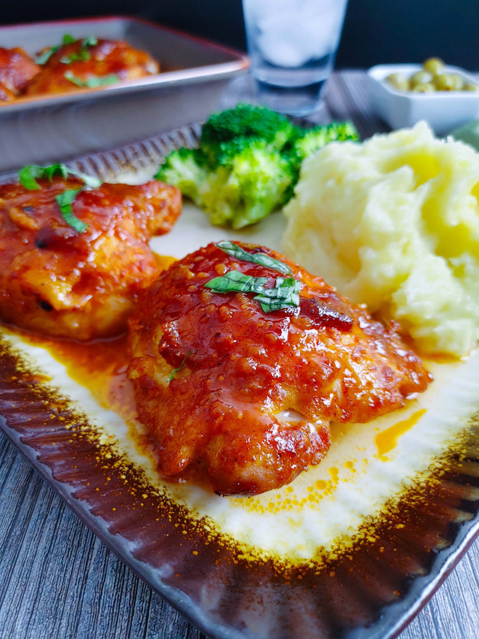 The Best Honey Garlic Glazed Chicken Thighs (Oven Baked) - U Keep Cooking