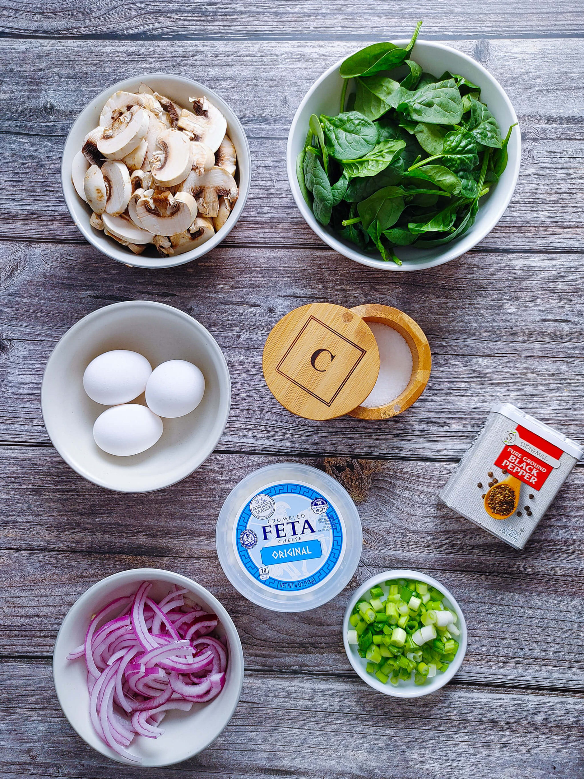The Perfect Spinach Mushroom Feta Omelette Recipe - U Keep Cooking