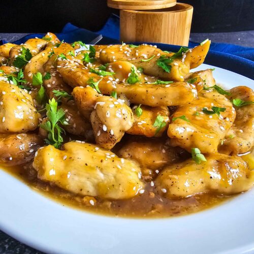 Sticky Sweet Honey Garlic Chicken Recipe - U Keep Cooking