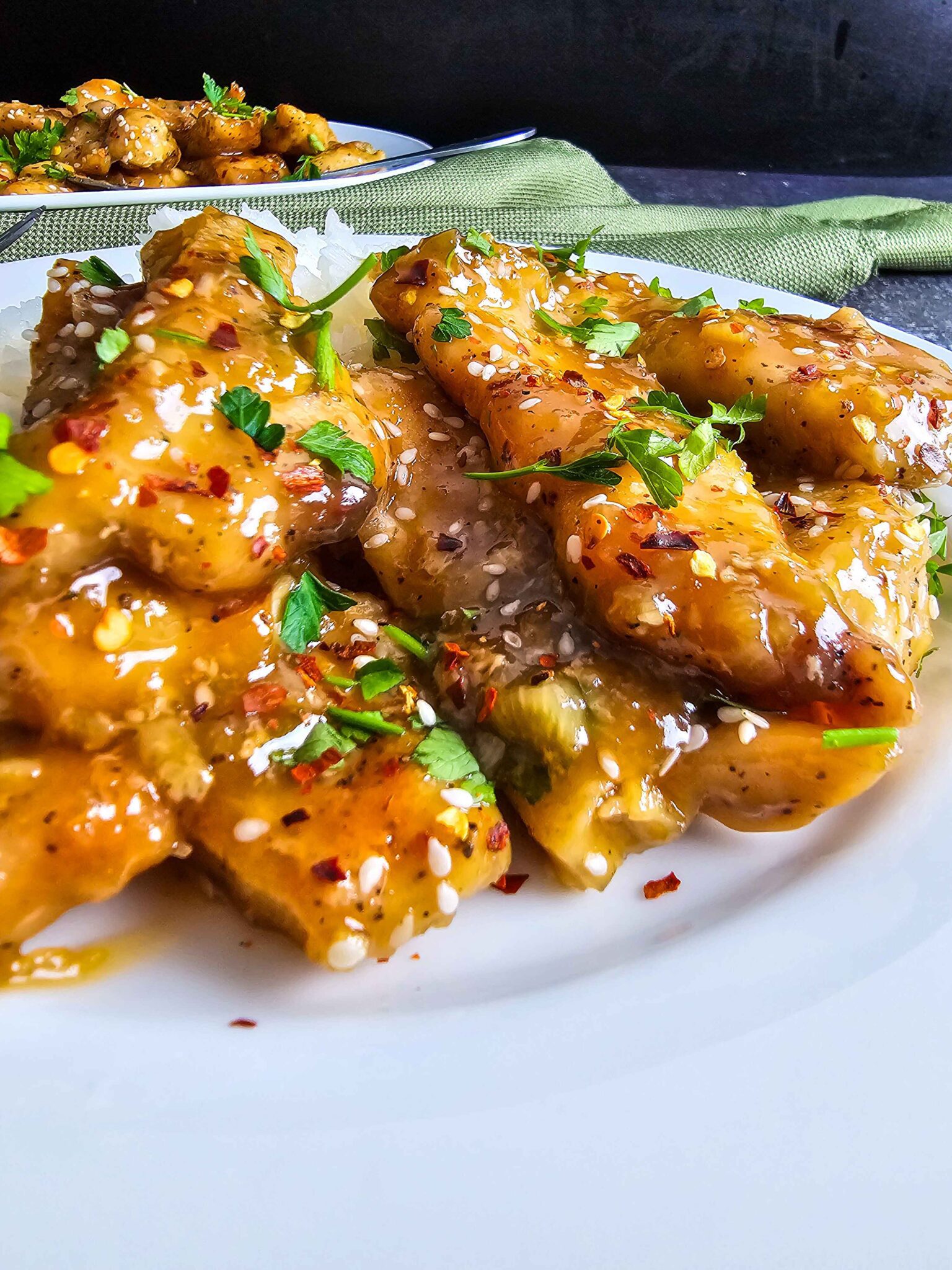 Sticky Sweet Honey Garlic Chicken Recipe - U Keep Cooking