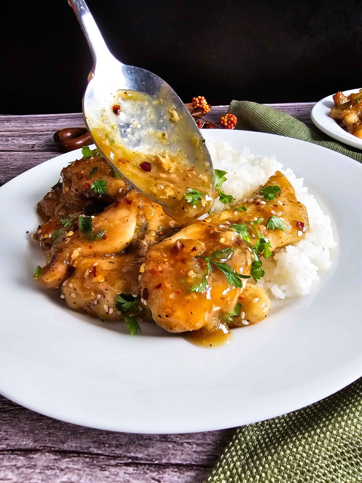 Sticky Sweet Honey Garlic Chicken Recipe - U Keep Cooking