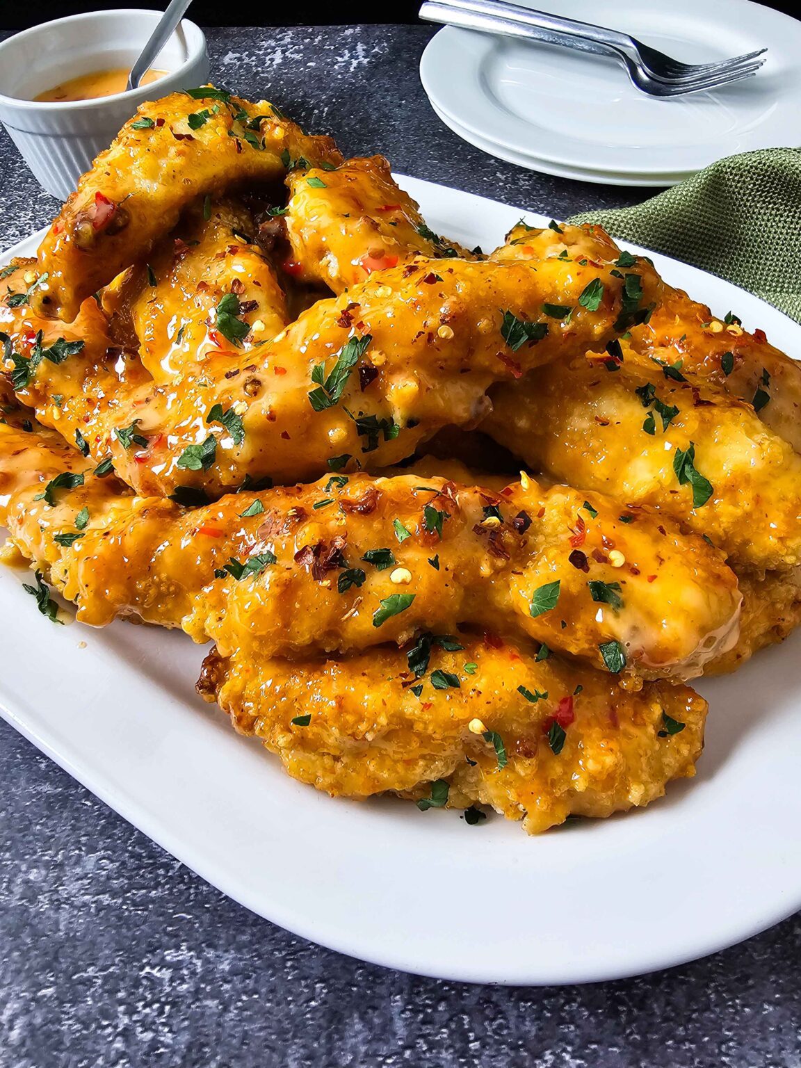 Sweet Heat Easy Bang Bang Chicken Tenders - U Keep Cooking