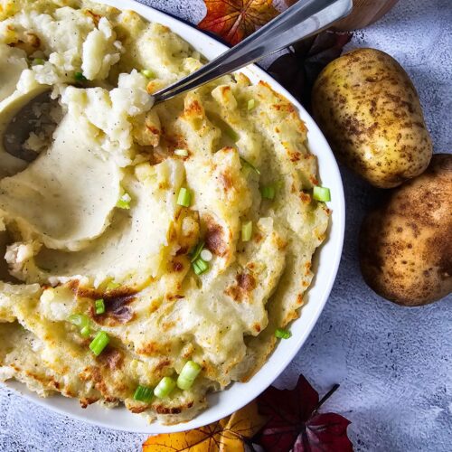 Easy Oven-Baked Crispy Crust Mashed Potatoes - U Keep Cooking