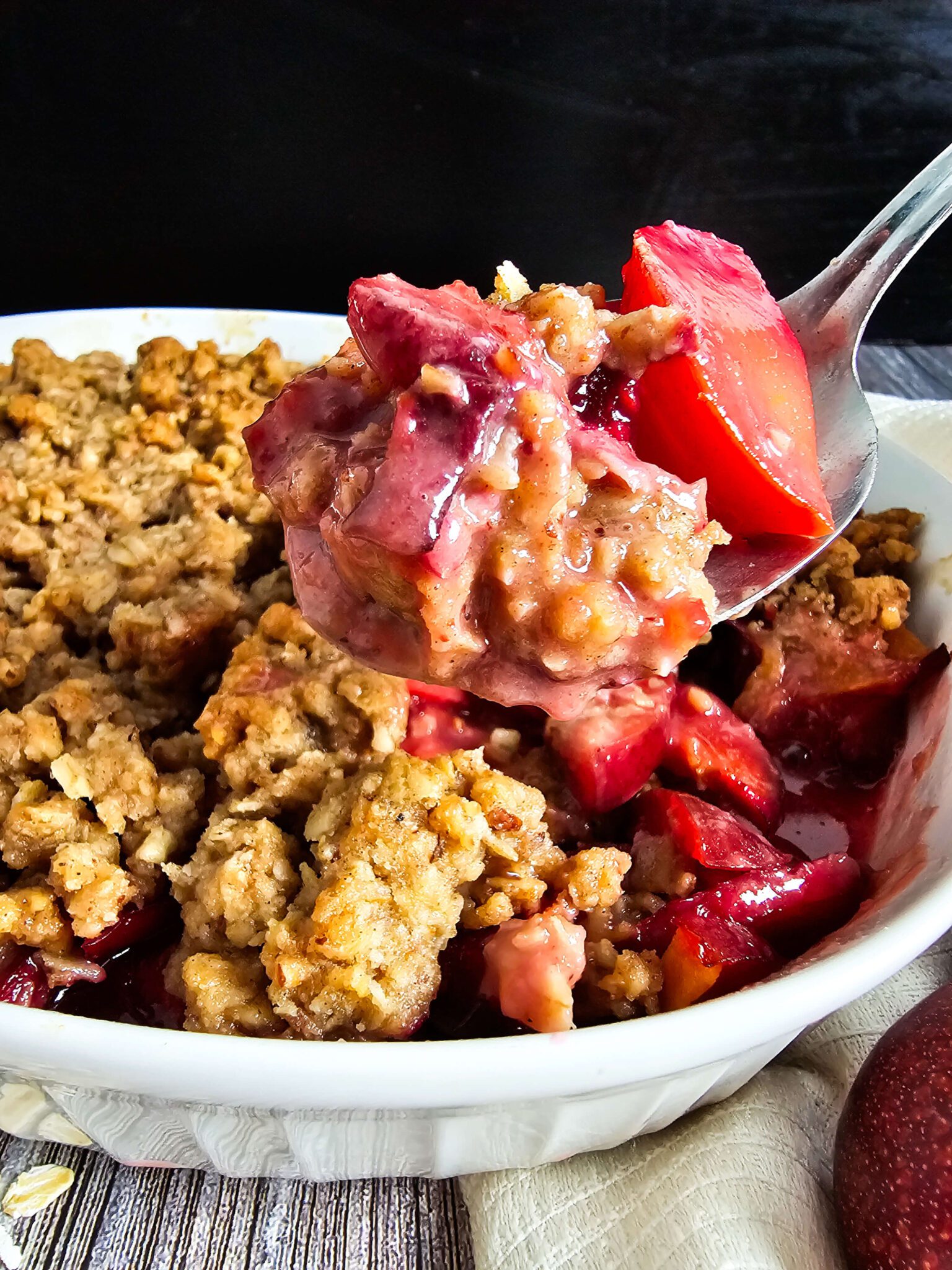 Easy Plum Crisp – Sweet and Perfectly Crunchy - U Keep Cooking