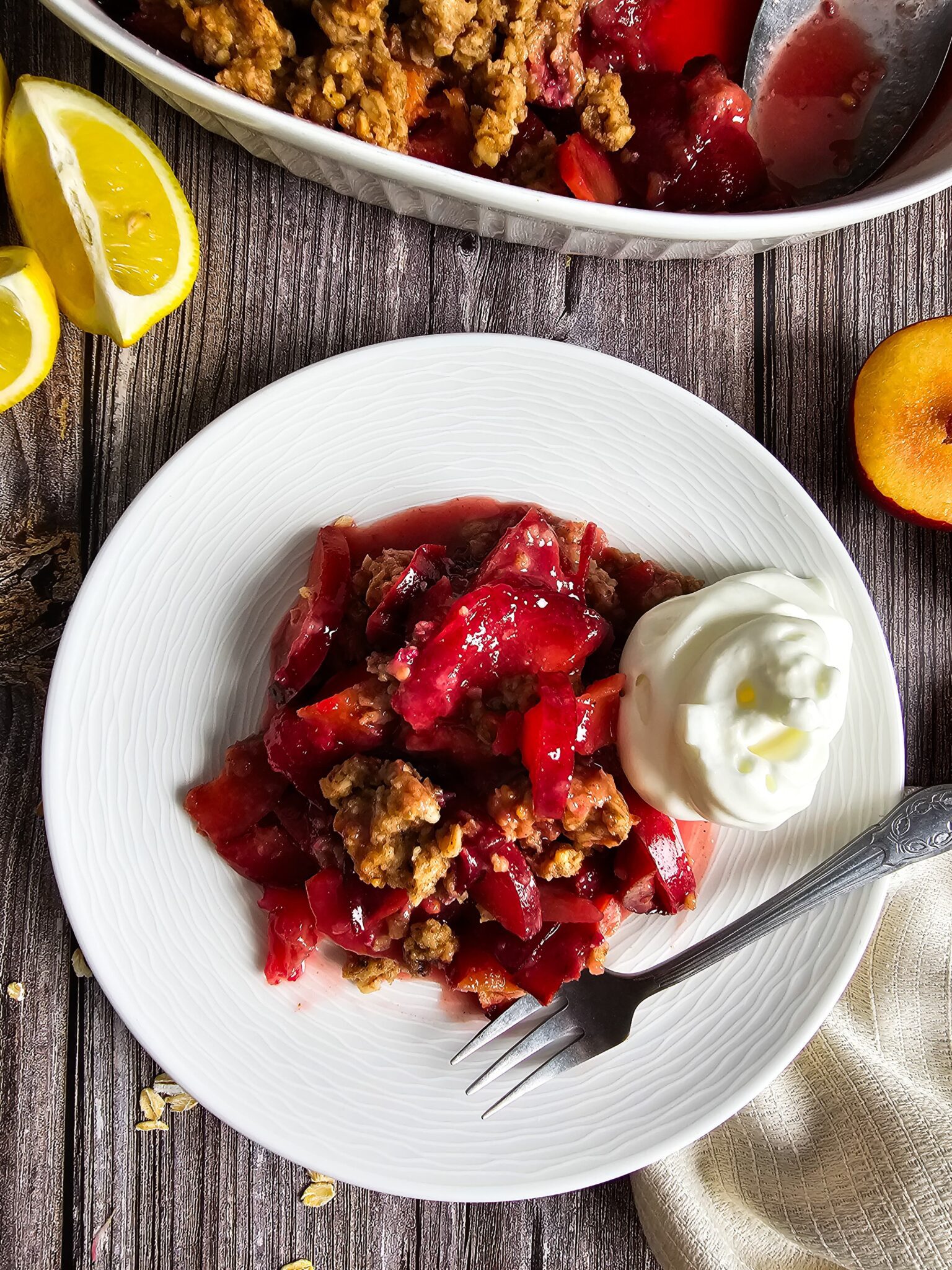 Easy Plum Crisp – Sweet and Perfectly Crunchy - U Keep Cooking