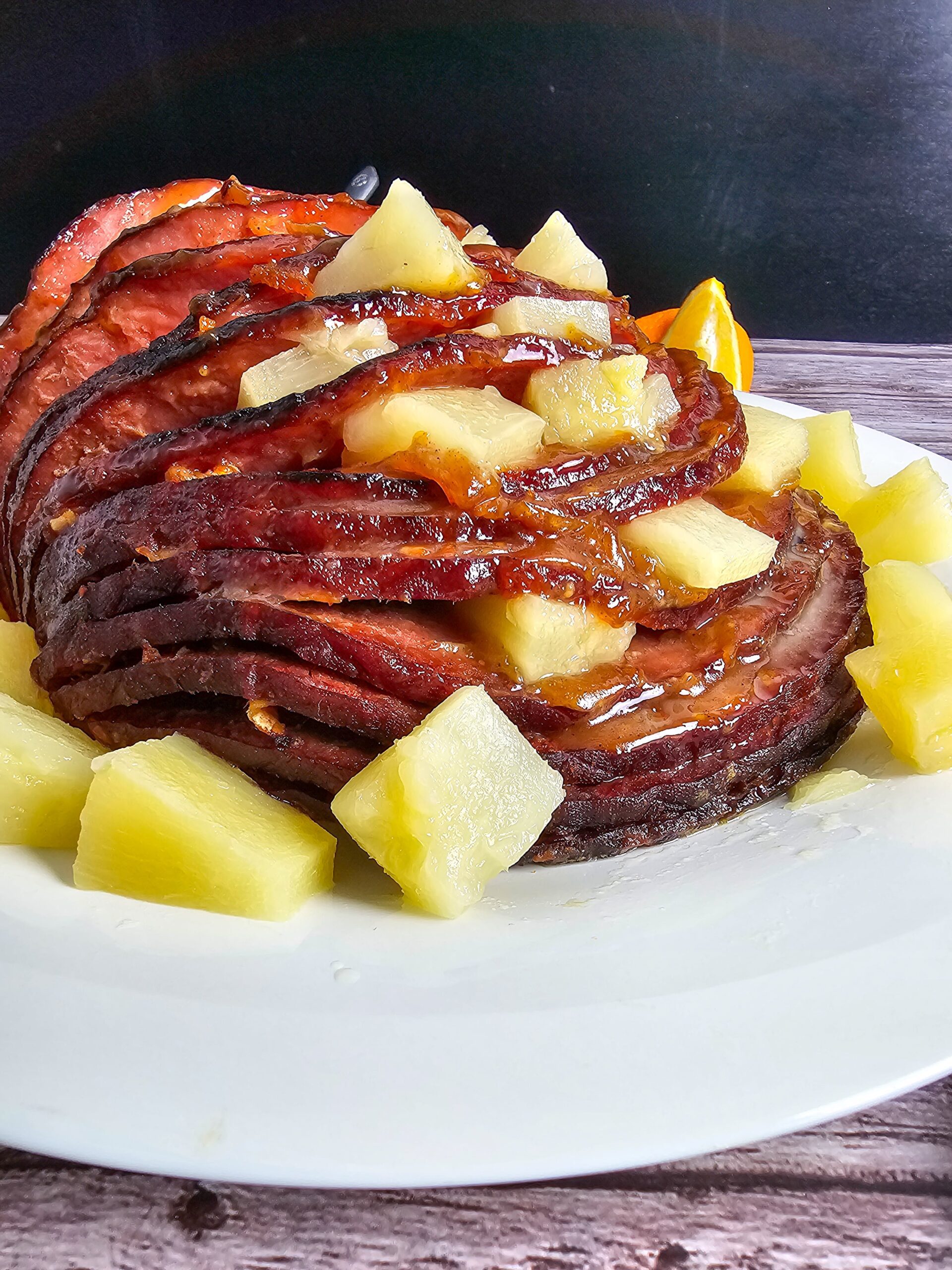 Perfect Slow Cooker Glazed Spiral Ham - U Keep Cooking