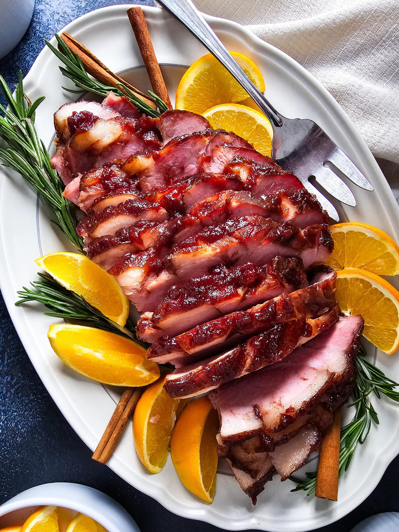 Easy Cranberry Maple Glazed Ham | Best Holiday Baked Ham - U Keep Cooking