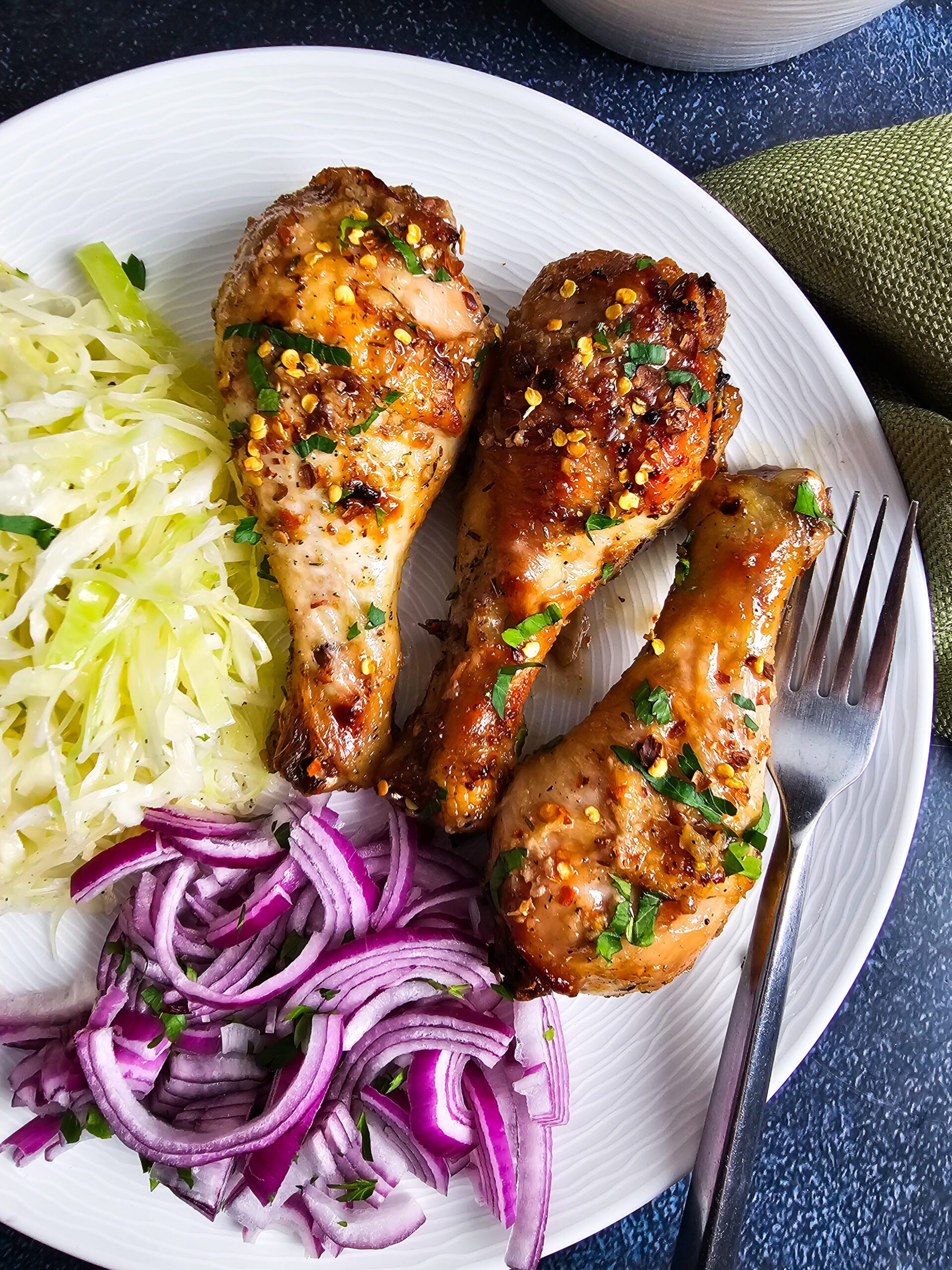 Sticky Honey Garlic Chicken Drumsticks - U Keep Cooking